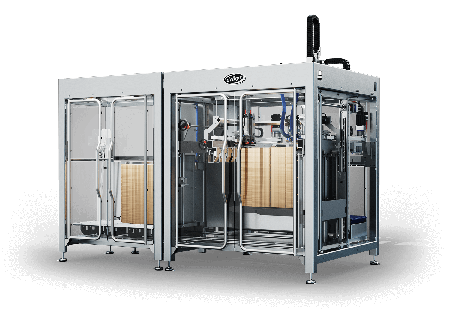 Faster, Smaller, Smarter | EVO Series Case Packer | Delkor Systems